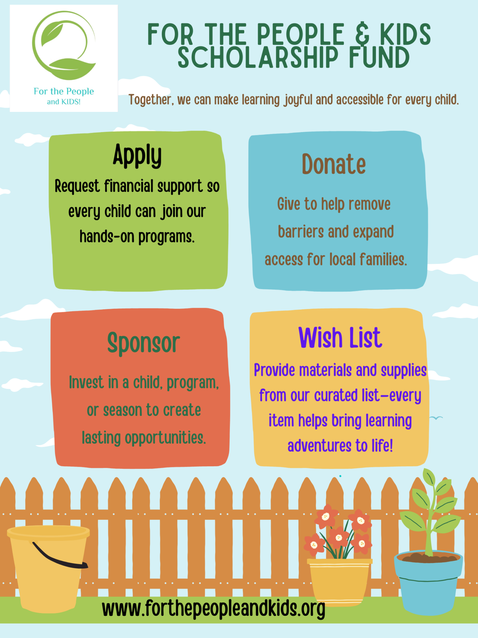 Help Us Grow - For the People and KIDS!